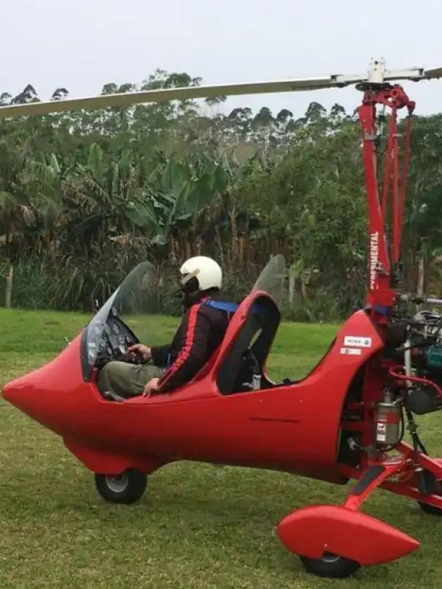 Avião com helicóptero, conheça o girocóptero | Web Stories CNN Brasil